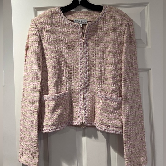 St. John | Jackets & Coats | St John Pink New Blazer | Poshmark